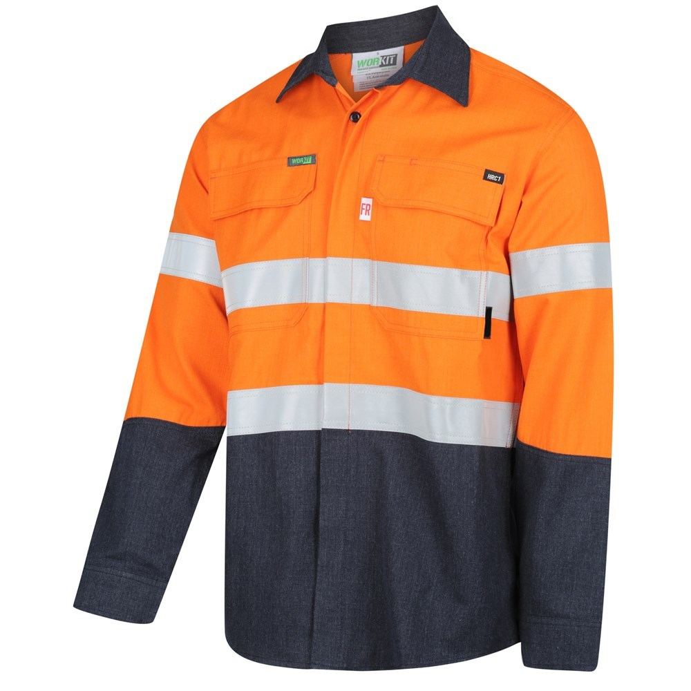 Flarex Ripstop PPE1 FR Inherent 155gsm Lightweight Taped Shirt - WORKIT ...