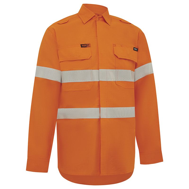 Flarex Ripstop PPE1 FR Inherent 155gsm Lightweight Taped Shirt - WORKIT ...