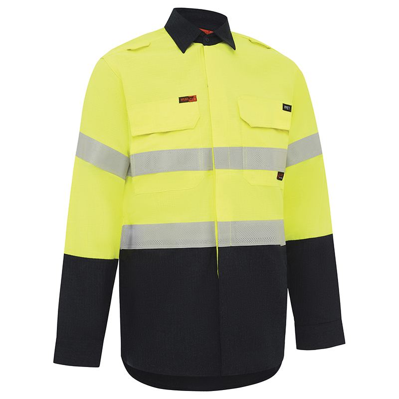Flarex Ripstop PPE1 FR Inherent 155gsm Lightweight Taped Shirt - WORKIT ...