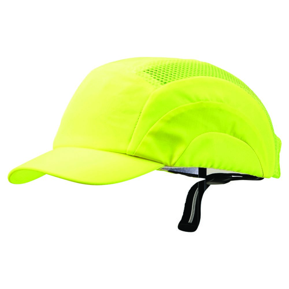 Bump Cap - Short Peak Fluro Yellow - Pro Choice Safety Gear
